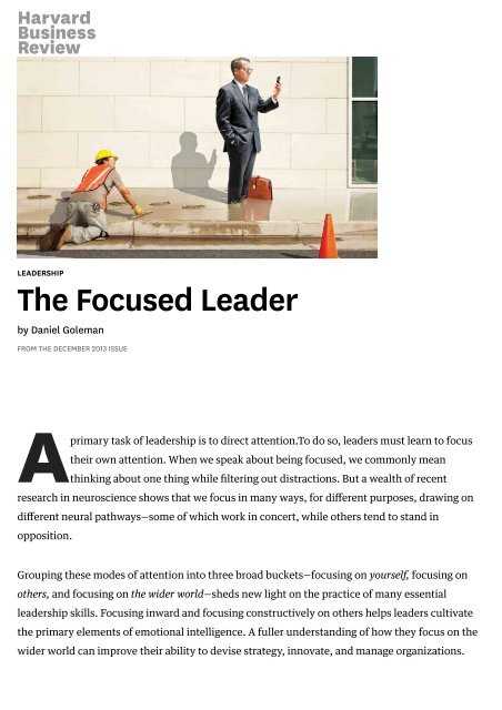 The Focused Leader
