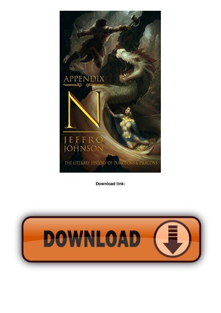 Appendix N: A Literary History of Dungeons & Dragons