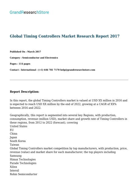 global-timing-controllers