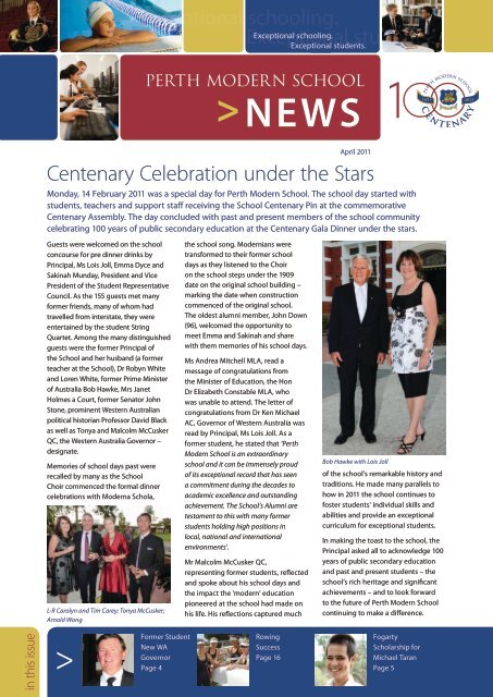 News - Perth Modern School