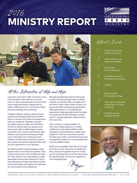 2016 Ministry Report