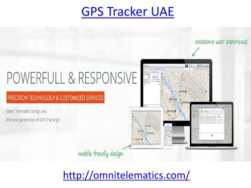 GPS tracker UAE
