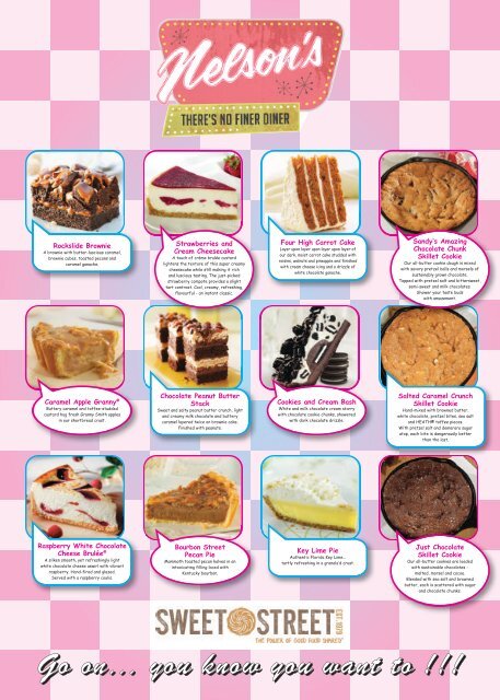 Nelsons Diner Desserts