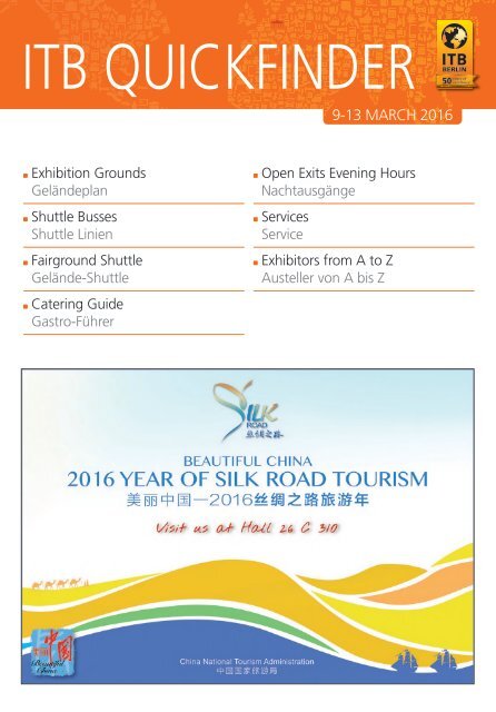 ITB Berlin Quickfinder and Hall Plan