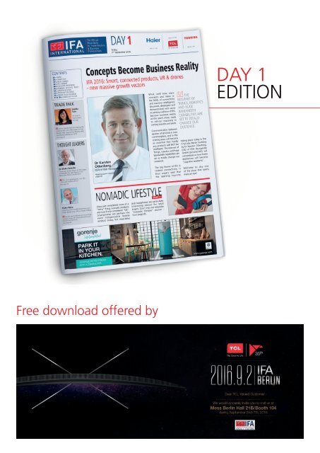 Day 1 - IFA International