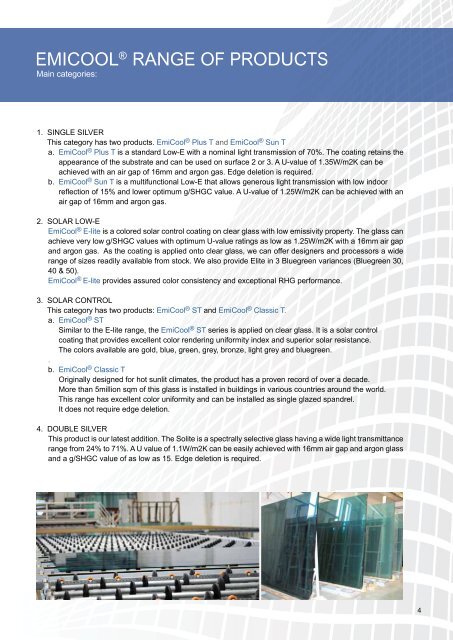 EMICOOL ® Product Coatin