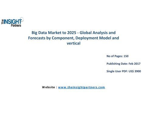 Big Data Market to 2025