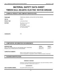 safety data sheet timken automotive wheel bearing grease (gr224)