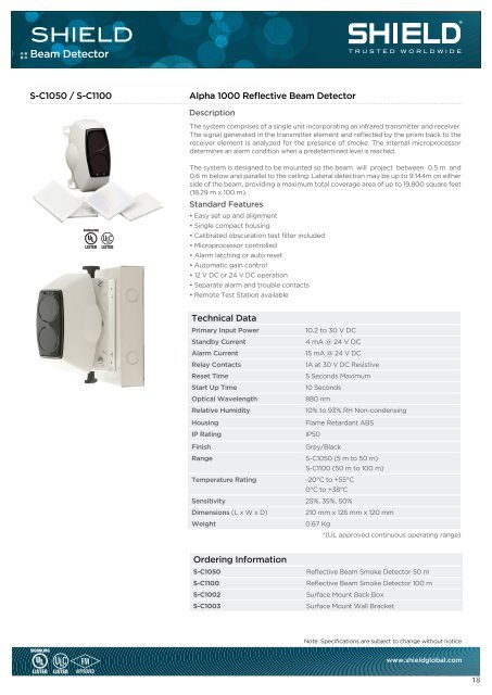 SHIELD BEAM DETECTOR