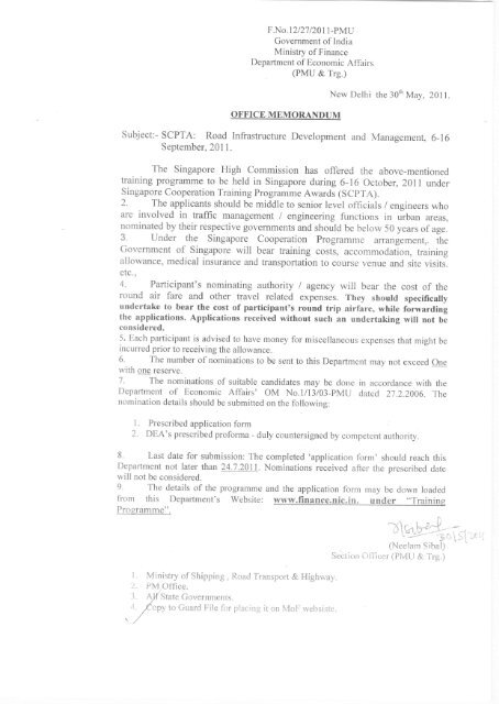 SCPTA Road Infrastructure Development and managment 6 to