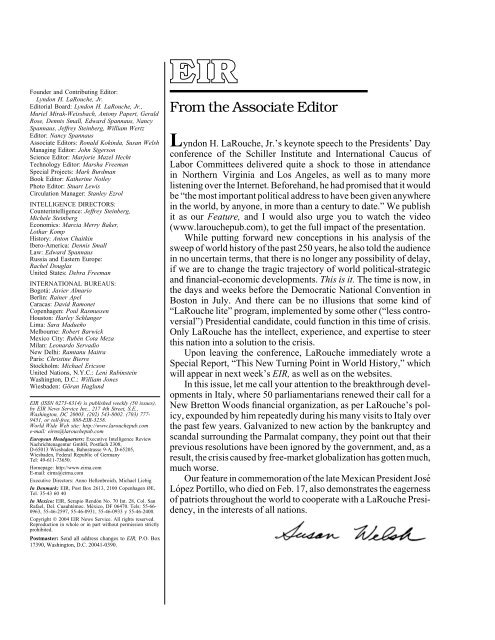 EIR - Executive Intelligence Review