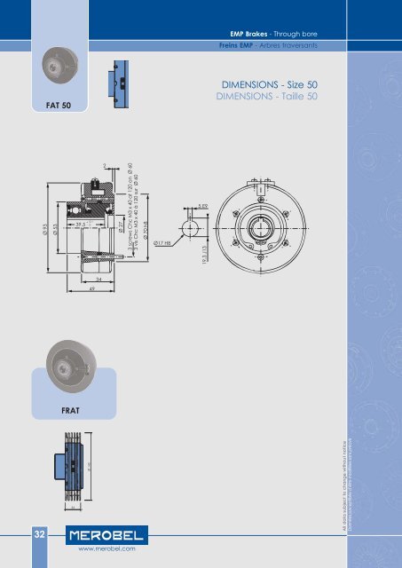 32 DIMENSIONS - Size 50 DIMENSIONS - Taille 50 - Redex-Andantex