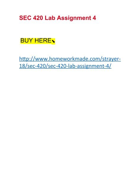 SEC 420 Lab Assignment 4