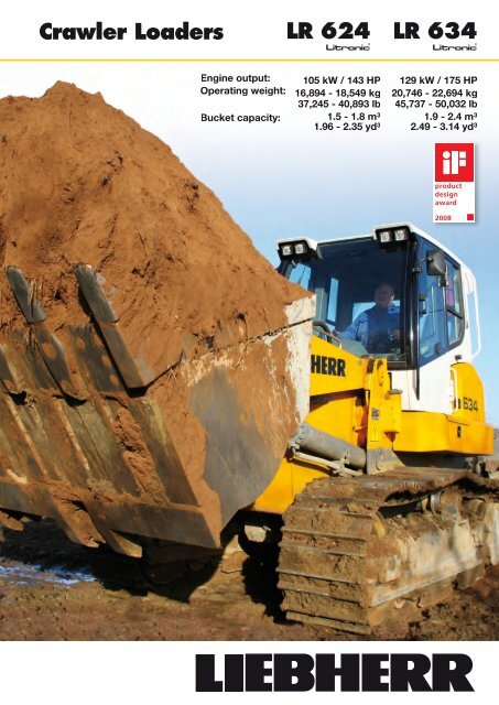 Crawler Loaders LR 634 LR 624 - liebherr-intermat.com