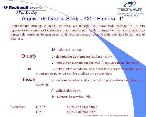Arquivo de Dados: Saída