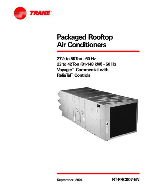 Performance Data 50 Hz - Trane