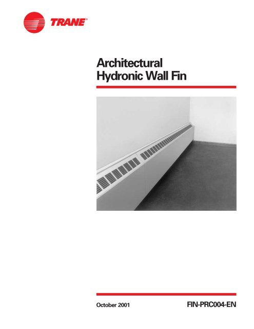 Architectural Hydronic Wall Fin - Trane