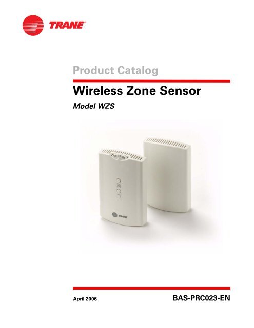 Wireless Zone Sensor - Trane