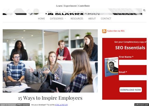 15 ways to inspire employees