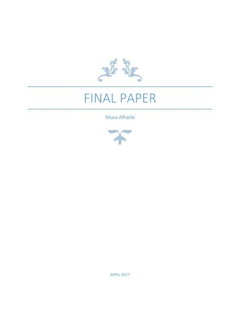 final paper