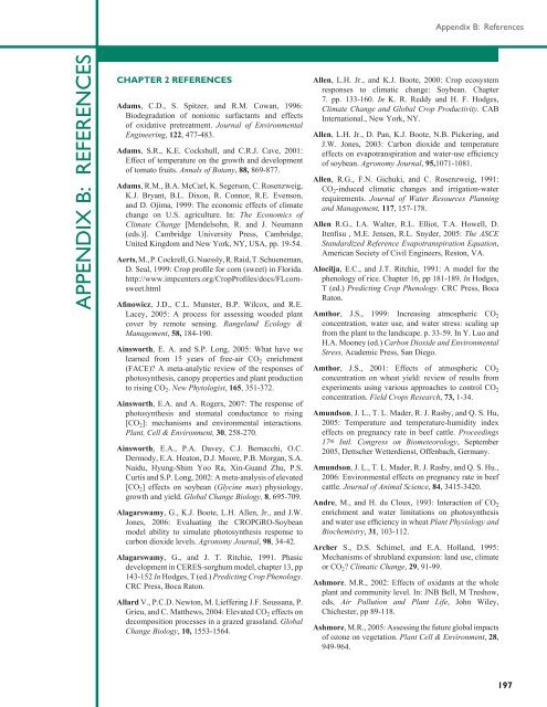 APPENDIX B: REFERENCES - US Department of Agriculture