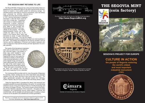 THE SEGOVIA MINT (coin factory) - Casa de la Moneda de Segovia