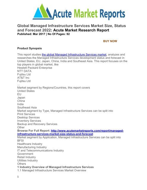 Global Managed Infrastructure Services Market