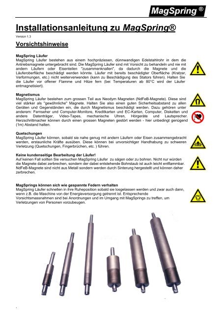 Assembling MagSpring - LinMot