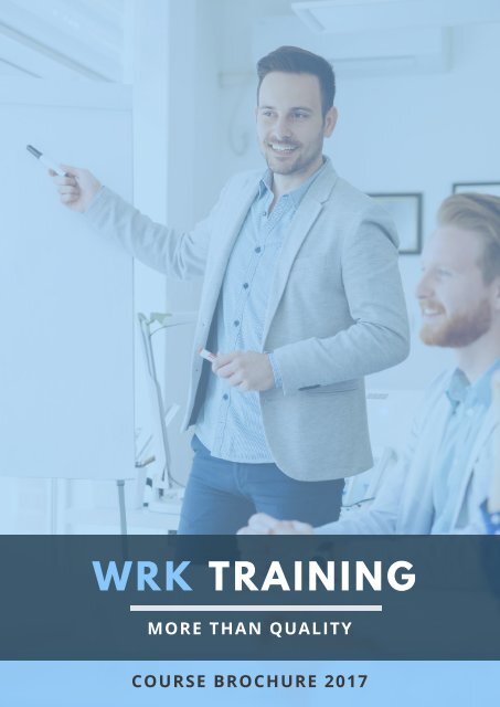 WRK Training Brochure