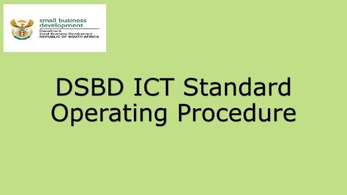 ICT Standard Operating Procedure