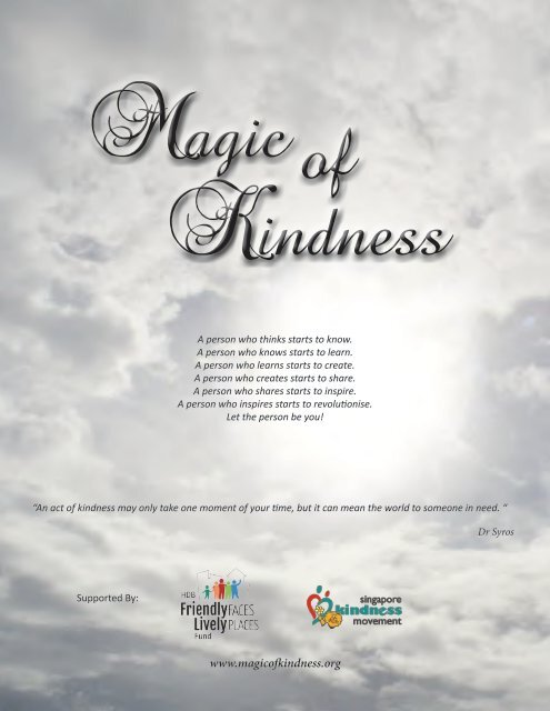 Magic Of Kindness Magazine By Dr Syros