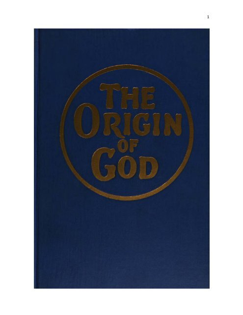 The Origin of God Blackburn, May Otis