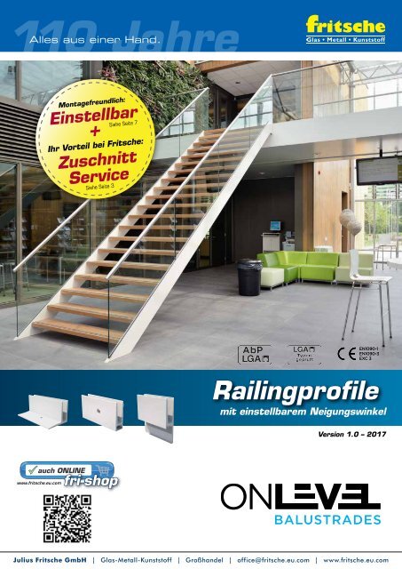 Baubeschlaege - ONLEVEL Railingprofile