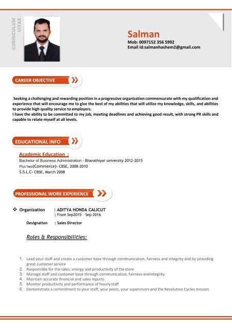 SALMAN CV