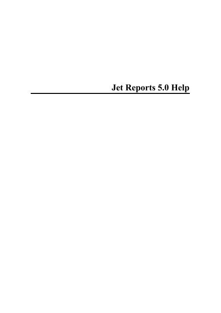 Jet_Reports_5.0_Help