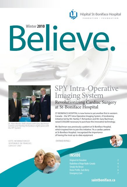 SPY Intra-Operative Imaging System