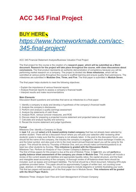 ACC 345 Final Project