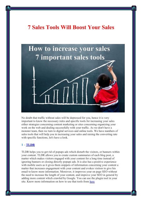 How to Boost Your Sales