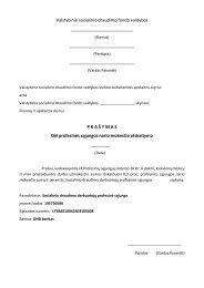 Prašymas priimti į profesinę sąjungą