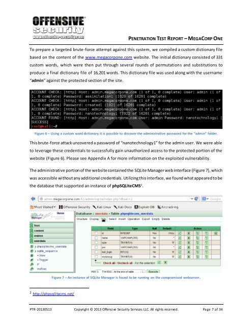 PENETRATION TEST REPORT