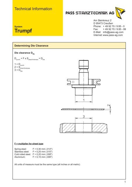 Trumpf - PASS Stanztechnik AG