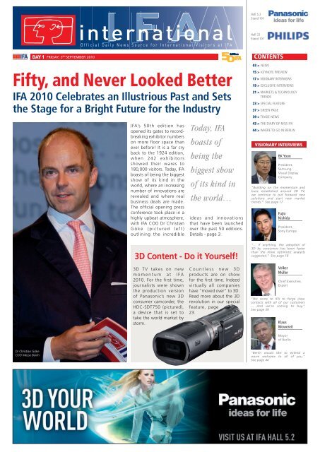 Day 1 - IFA International