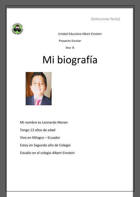 Mi Biografia Pronto Si Vas Al Link De Mi Biografía Puedes Descargar