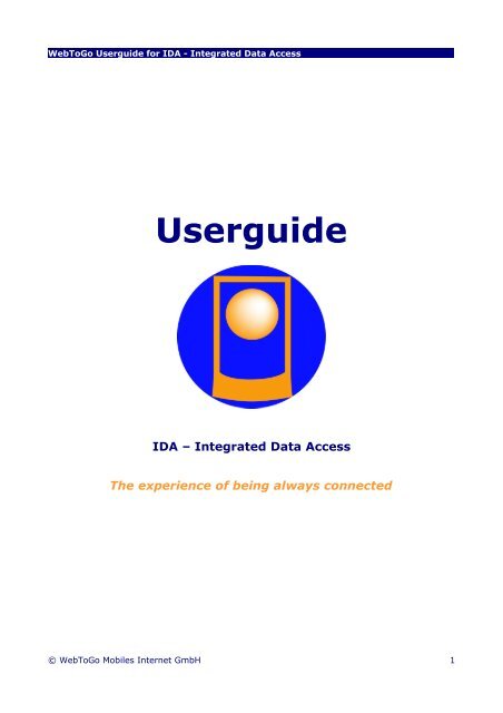 Userguide - WebToGo