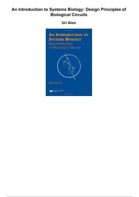 an introduction to systems biology design principles of biological circuits