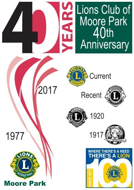 Lions 40th Anniverery Bulletin