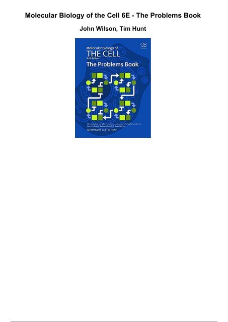 molecular biology of the cell 6e the problems book