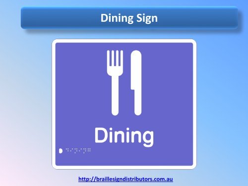 Dining Sign