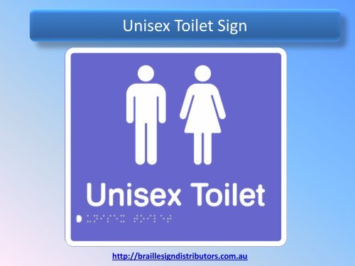 Unisex Toilet Sign