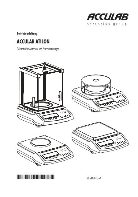 ACCULAB ATILON - Waagen-Kissling GmbH